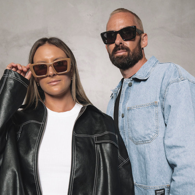 Zaii Havana Scales Black Lens Cat Eye Sunglasses - 180EYEWEAR