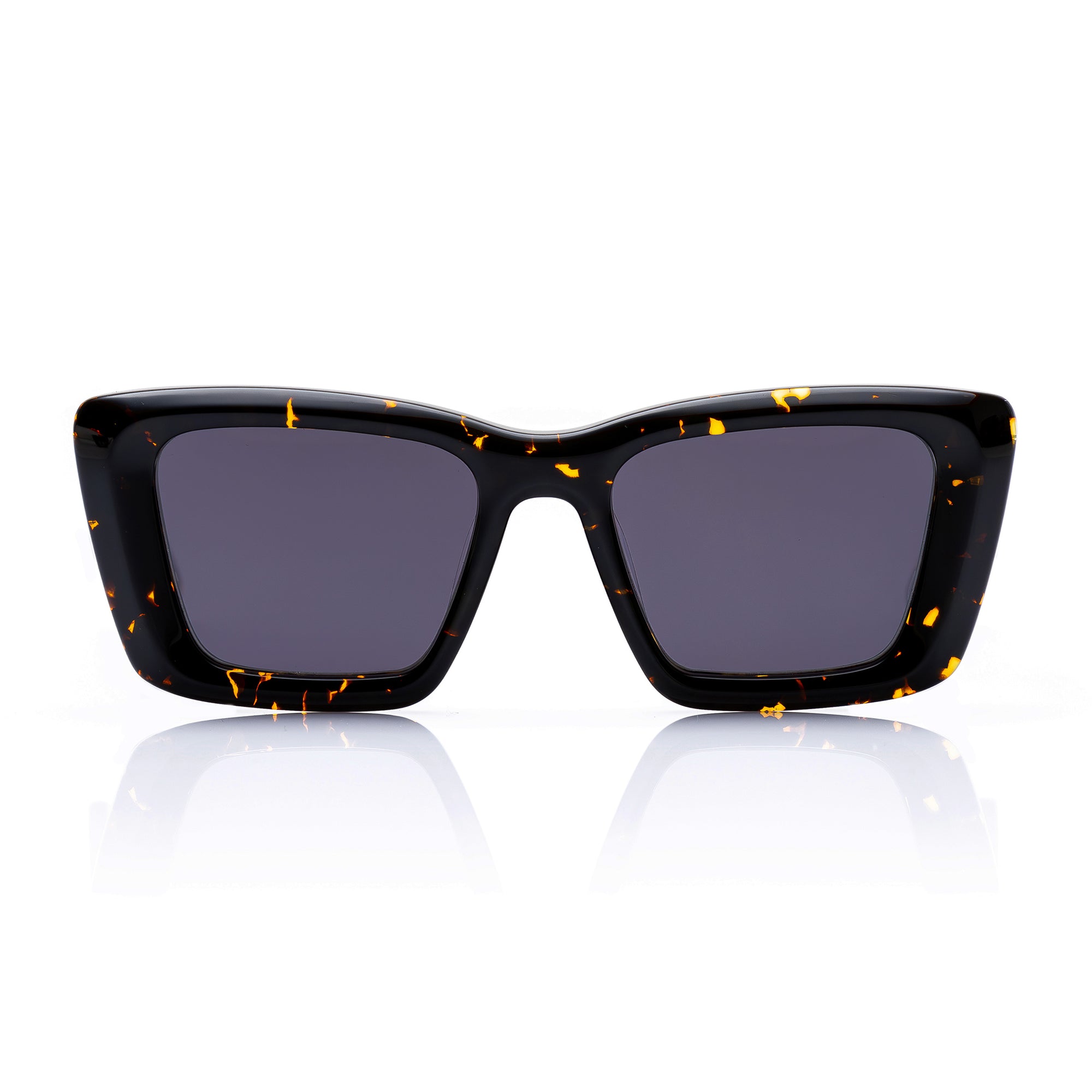 Zaii Havana Scales Black Lens Cat Eye Sunglasses - 180EYEWEAR